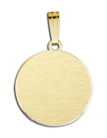 14K Gold Holy Trinity Religious Medal