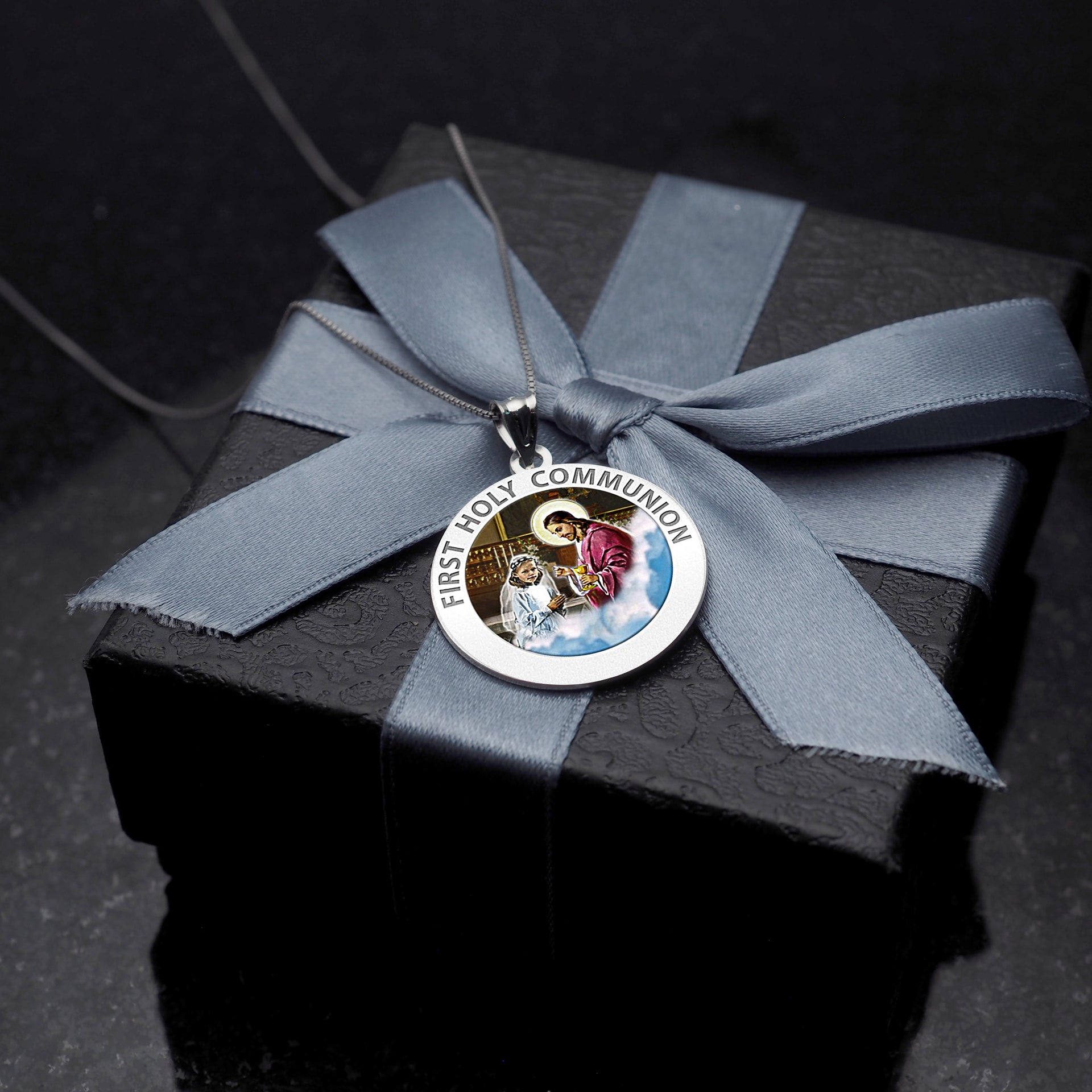 First Holy Communion Medal (for a Girl) "Color"