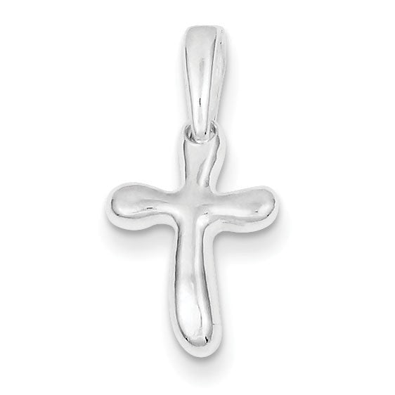 Sterling Silver Tiny Freeform Cross Charm