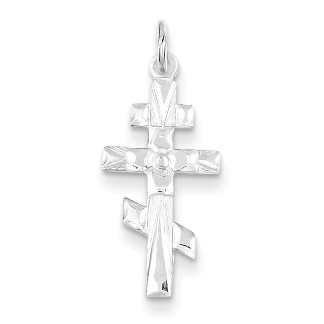 Sterling Silver Eastern Orthodox Cross Charm