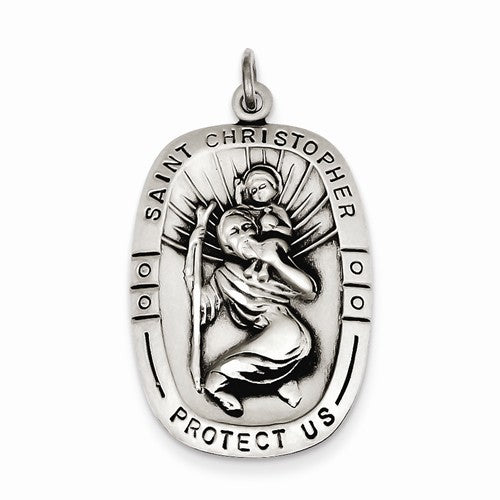 Saint Christopher Rectangle Medal
